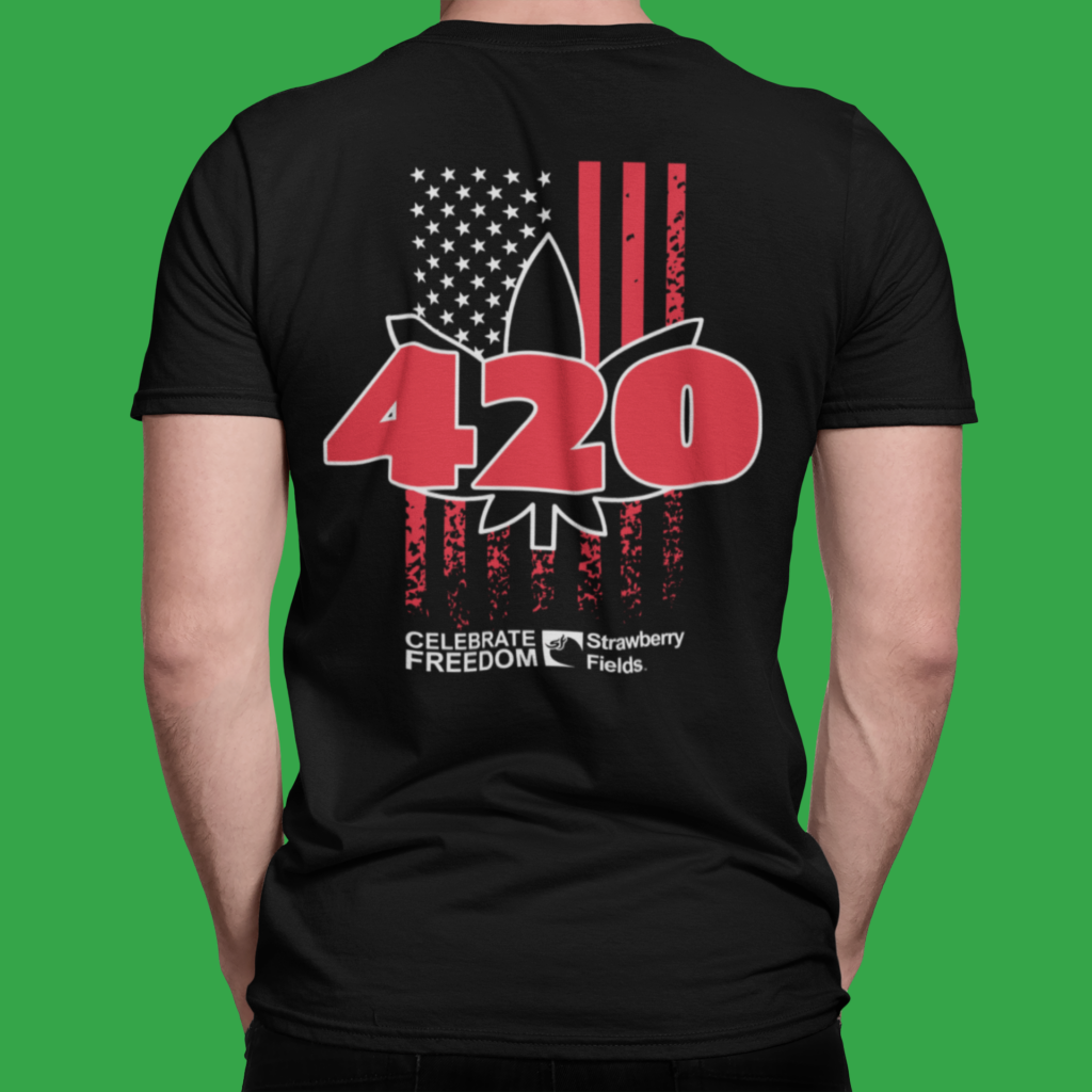 420 "Celebrate Freedom" Short-sleeve unisex t-shirt - Strawberry Fields